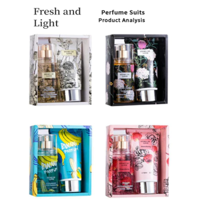 Body Spray Perfume And 88ml Body Mist And 90ml Body Lotion Set For ...