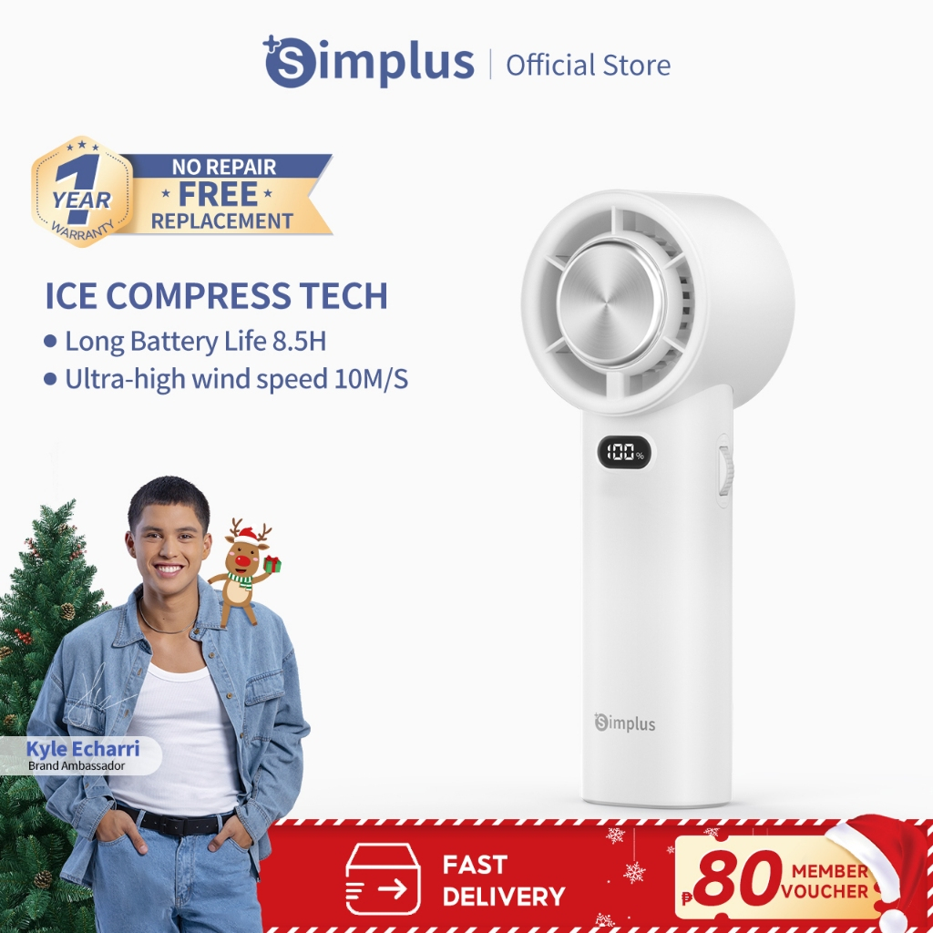 Mini Handheld Fan with Ice-Cooling, 100 Speeds, Type-C Rechargeable ...