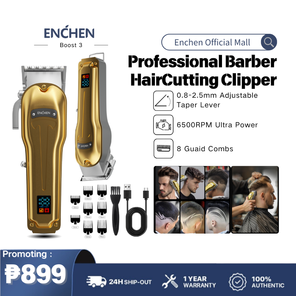 Enchen Electric Hair Clipper Trimmer Boost 3 Hair Razor Professional ...