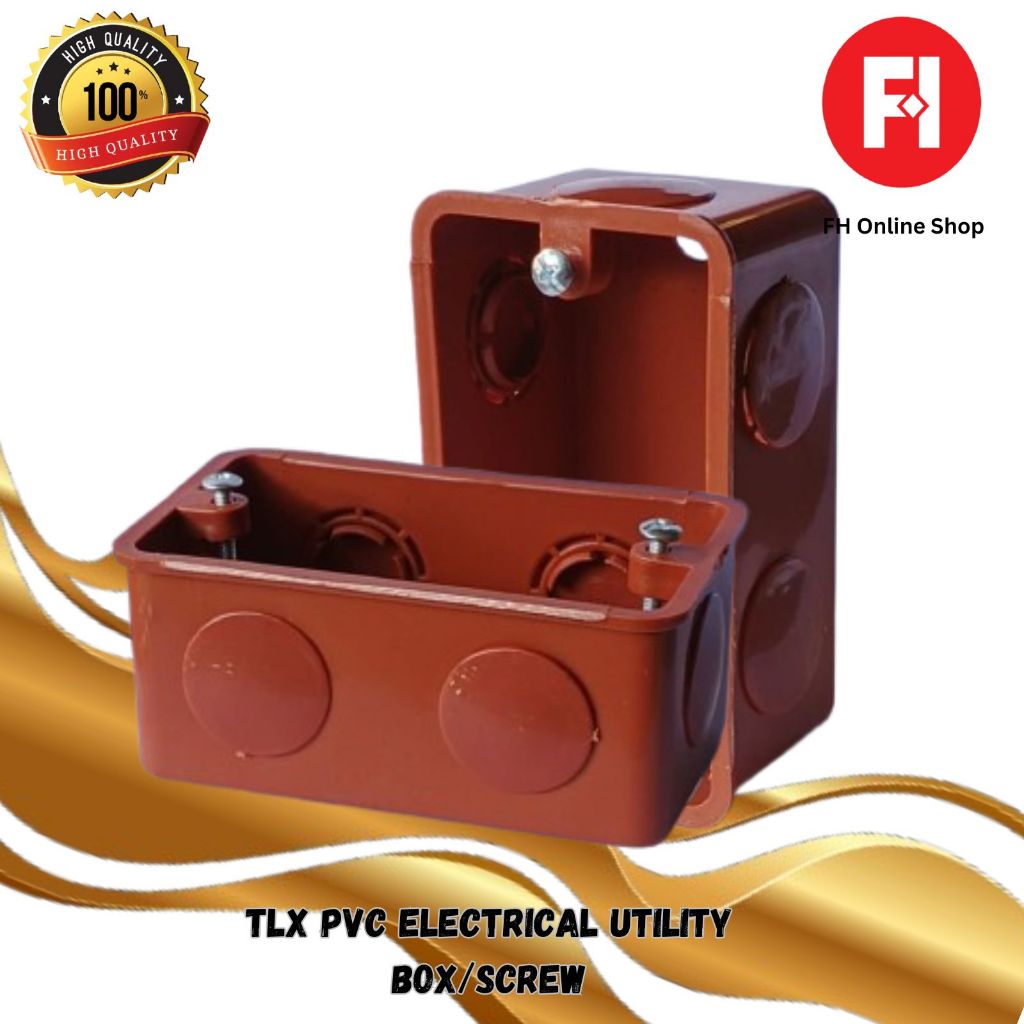 (BIO) ORANGE PVC UTILITY BOX with SCREW (50 pcs and 100 pcs) FOR ...