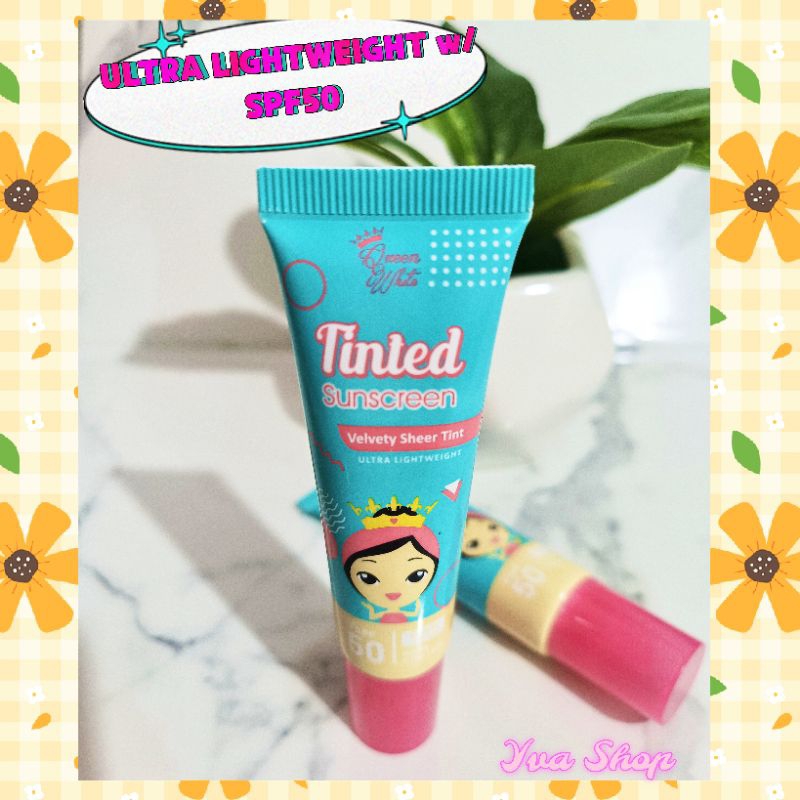 QUEEN WHITE TINTED SUNSCREEN w/ SPF 50, 20ml | Shopee Philippines