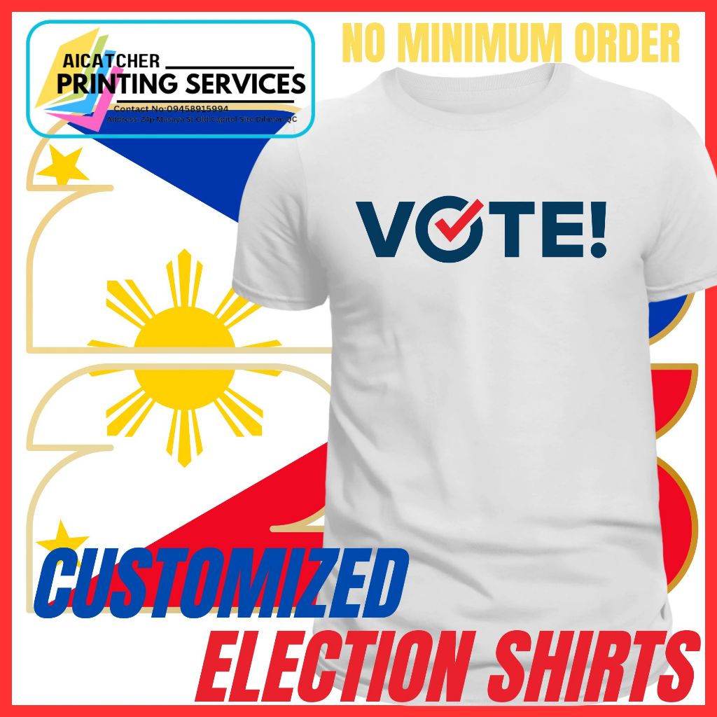 Customized Election Shirts and Polo Shirts | Shopee Philippines