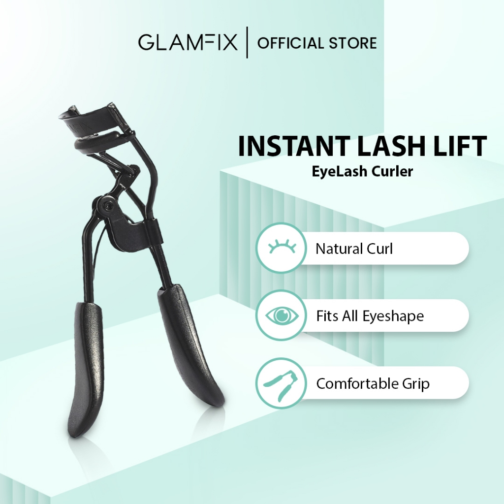 GLAMFIX Eyelash Curler- More Curling Fits All Eye Shapes Lasting Curl ...