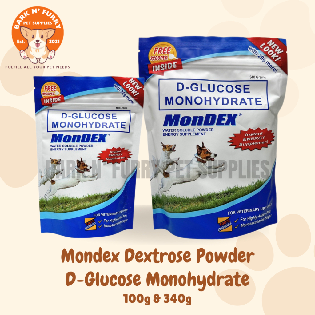 Mondex Dextrose Powder D-Glucose Monohydrate 100g & 340g | Shopee ...