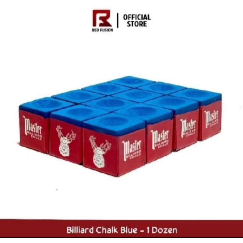 Master Billiard Chalk Blue Tisa - 1 Dozen (12pcs) | Shopee Philippines