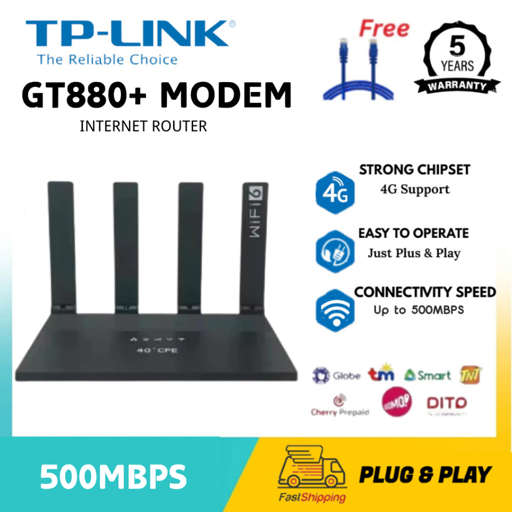 UPGRADED 2025 Version GT880+ Modified Unlimited Hotspot 4G LTE Sim Card ...