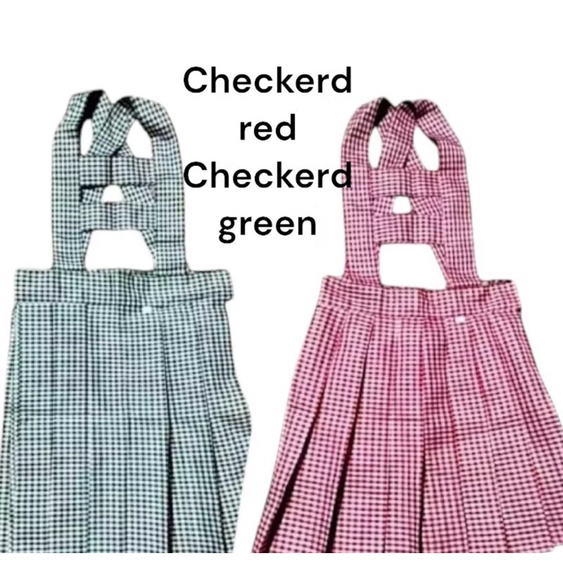 PALDA CHECKERED RED/GREEN school uniform | Shopee Philippines