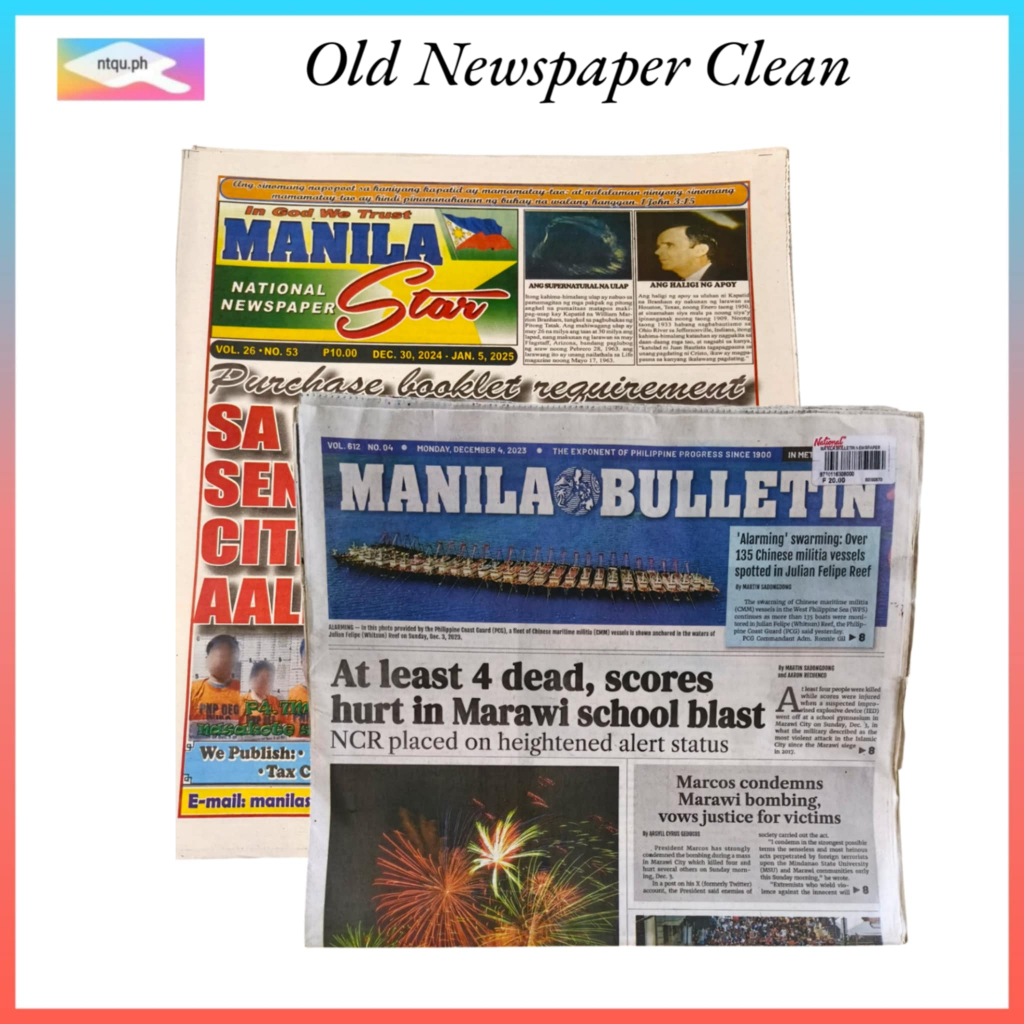 Old Newspaper Tabloid Broadsheet | Malinis Not from Junkshop per kilo ...