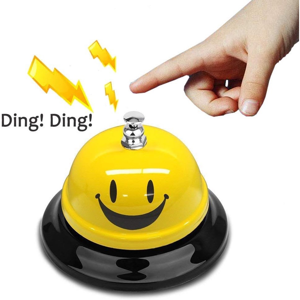 Cute Call Bell Lovely Smile Face Desk Service Bell Ding Bell for ...