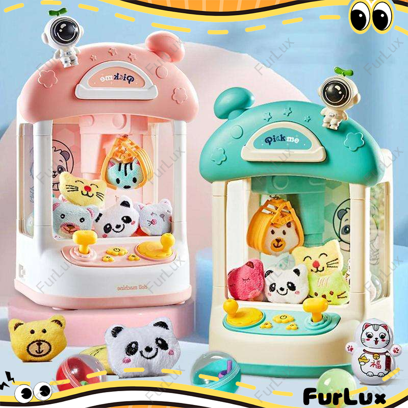FurLux Cute Claw Machine with Adjustable Crane and Music Ideal Toy for ...