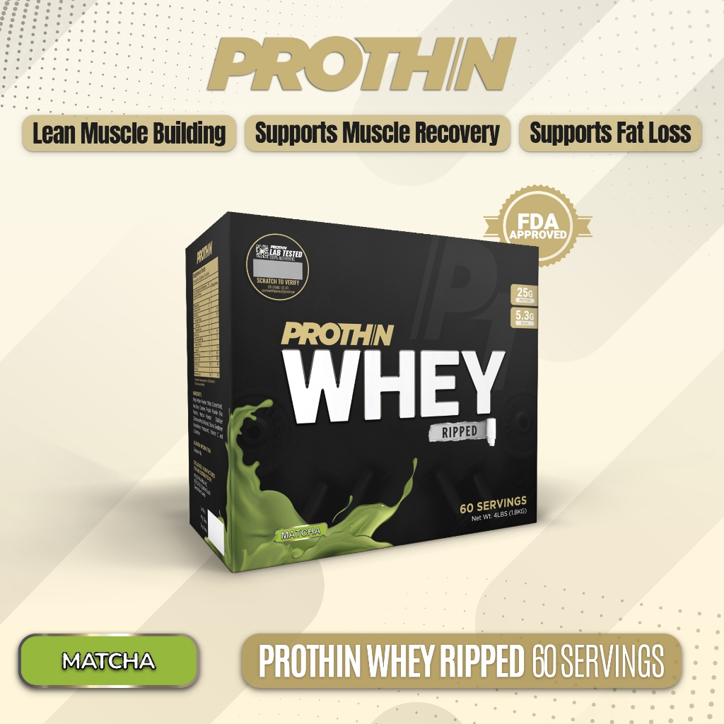 Prothin Whey Ripped 60 Servings Matcha Flavor | Shopee Philippines