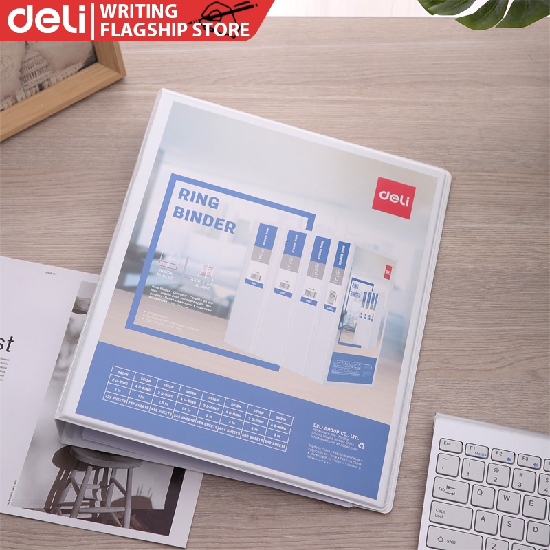 Deli A4 Ring Binder Information Documents Organizer Office Supplies ...