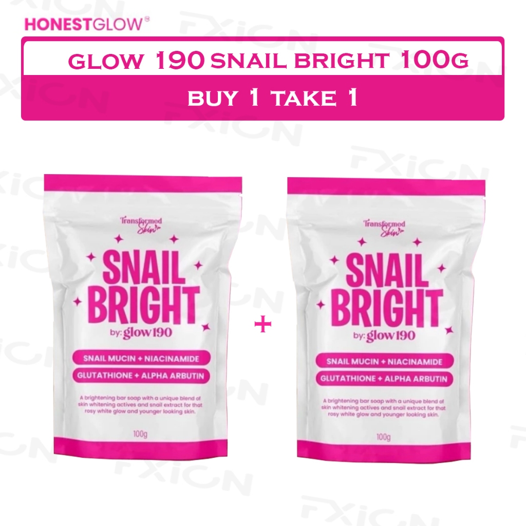 Buy 1 Take 1 Snail Bright Soap By Glow 190 Honestglow Snail Mucin ...
