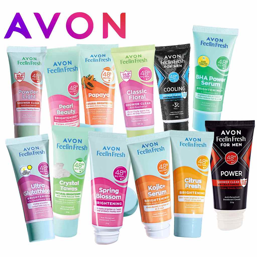 Avon Feelin Fresh ROLL ON & QUELCH DEODORANT CREAM 55g | Shopee Philippines
