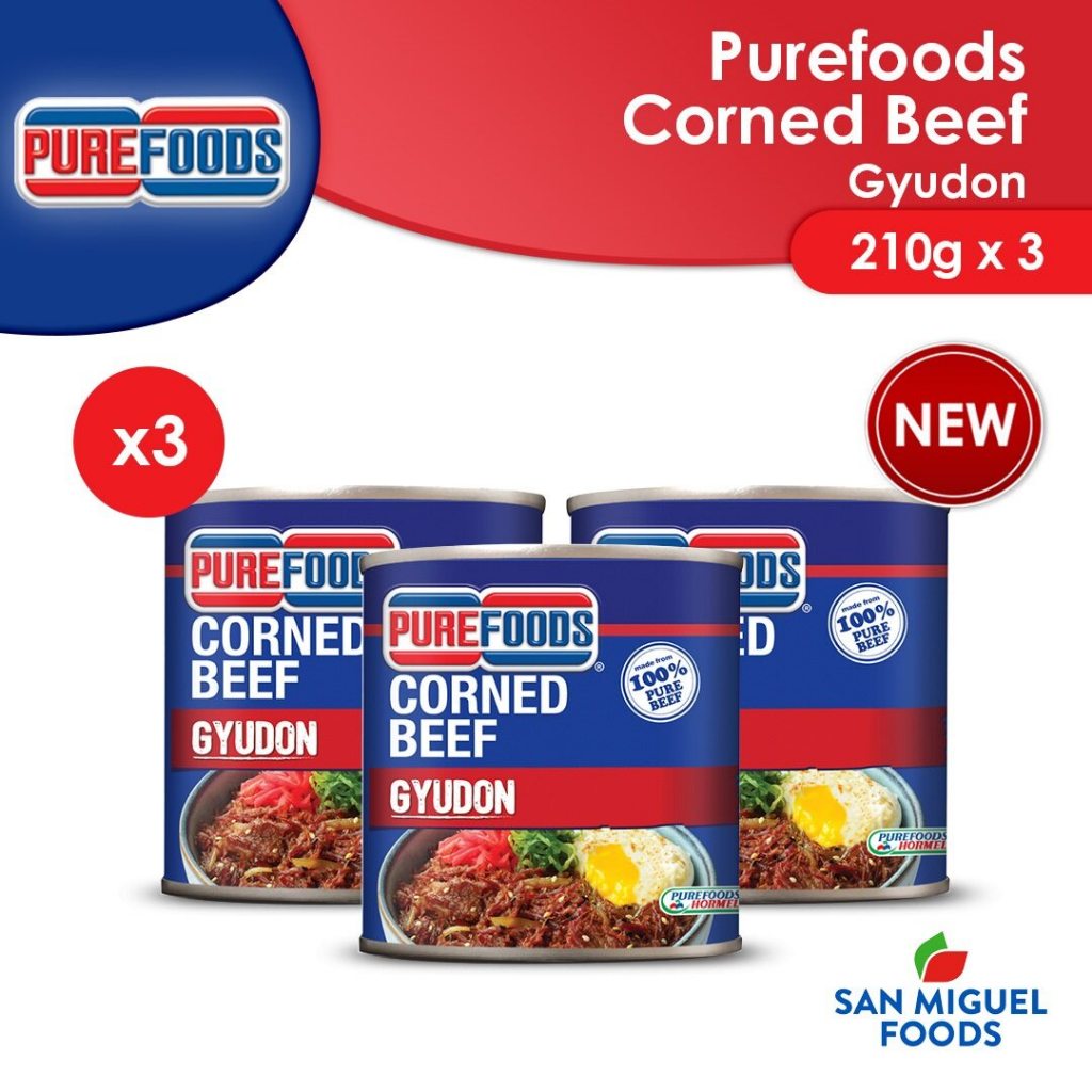 Purefoods Corned Beef Gyudon (210g) Set of 3 | Shopee Philippines
