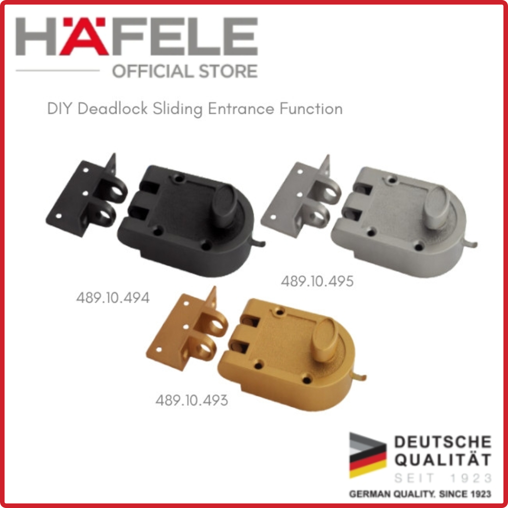 Hafele DIY Deadlock Sliding Entrance Function for Door Thickness 35 ...