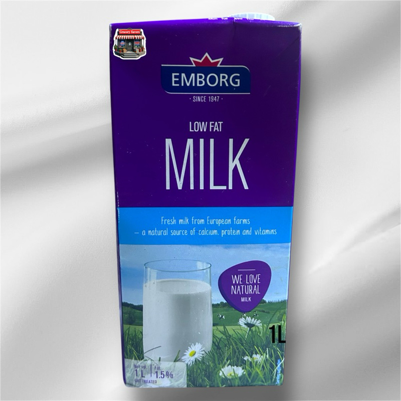 Emborg Full Cream/Low Fat Milk 1Liter | Shopee Philippines