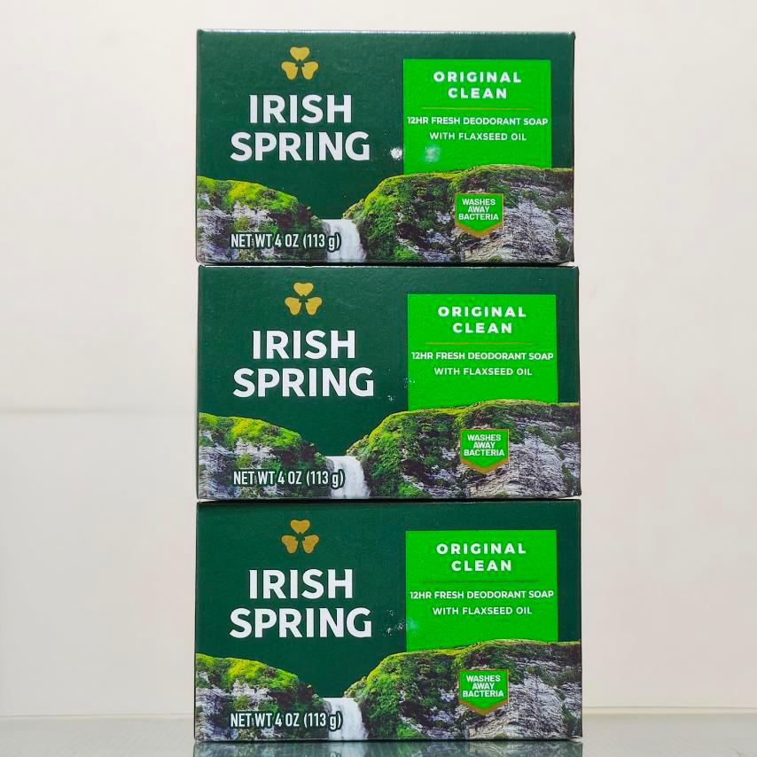 IRISH SPRING Original Bar Soap 113g ( 3 BAR SOAP ) | Shopee Philippines