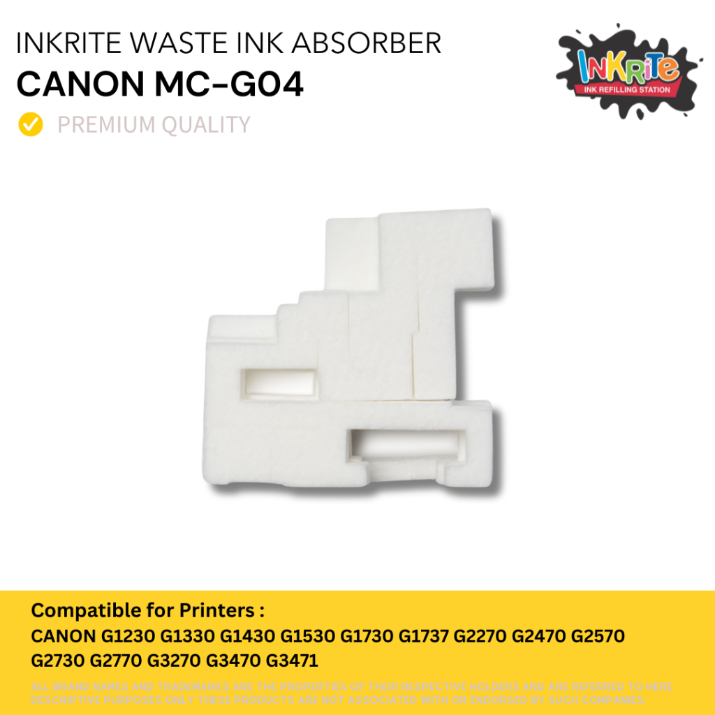 Inkrite MC-G04 Waste Ink Tank Sponge Pad for Canon Pixma G1730 G2730 ...