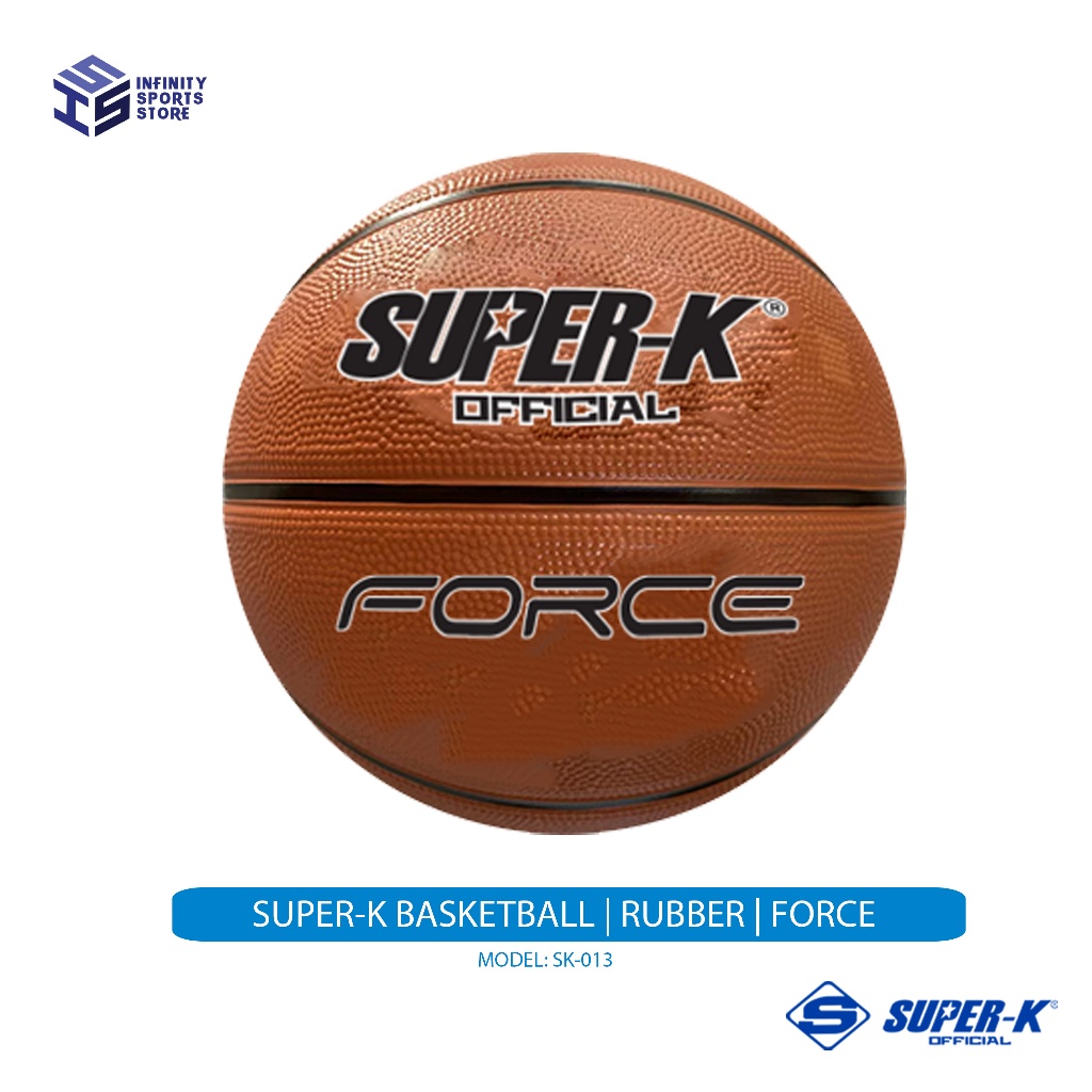 Super-K Basketball Rubber Brown Captain Ball Size 7 x 1 pc (SK-013 ...