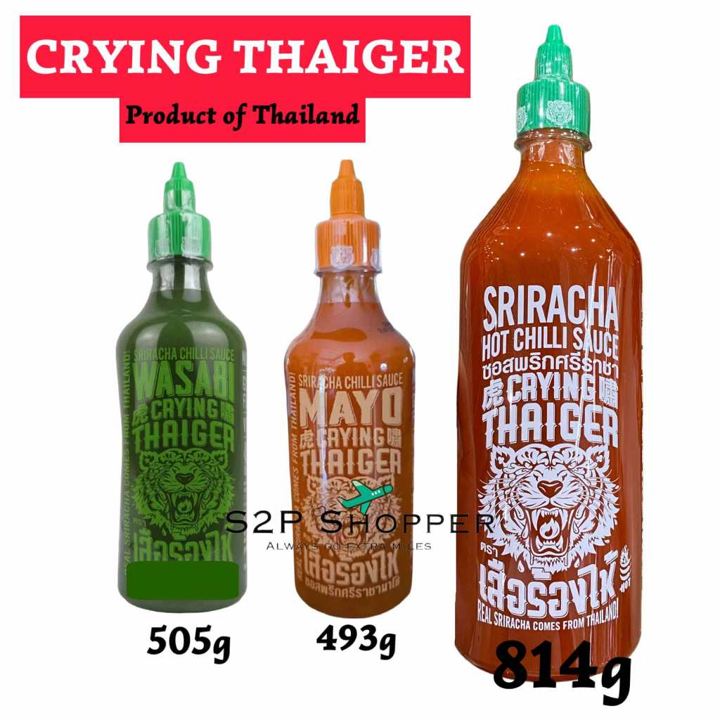 S2P CRYING THAIGER SRIRACHA CHILI SAUCE - PRODUCT OF THAILAND | Shopee ...