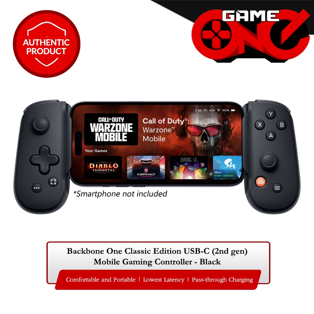 Backbone One Classic Edition USB-C (2nd gen) Mobile Gaming Controller ...
