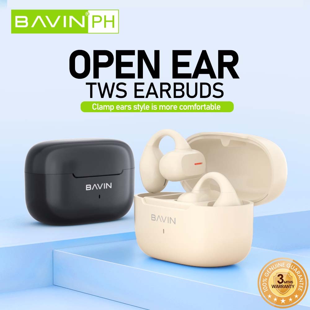 BAVIN BA63 Hi-Fi TWS Bluetooth Wireless Earbuds w/ Smart Touch & Built ...