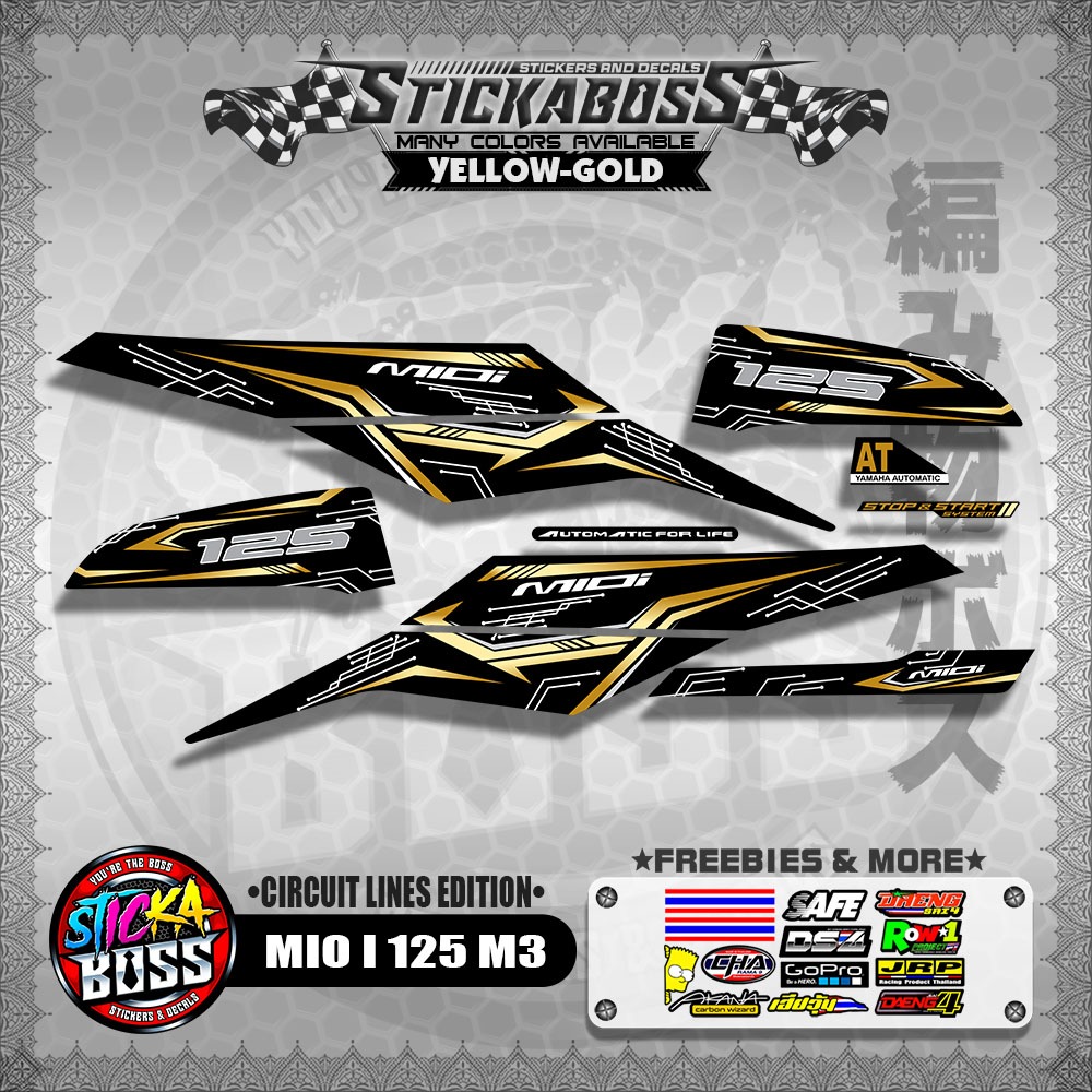 MIO i 125 M3 DECALS ( CIRCUIT LINES EDITION )【WITH FREEBIES】 | Shopee ...