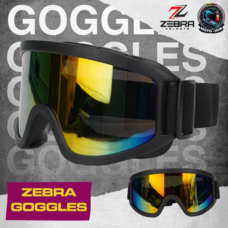 ZEBRA Motorcycles Helmet Accessories goggles Motocross Off-road Bike ...