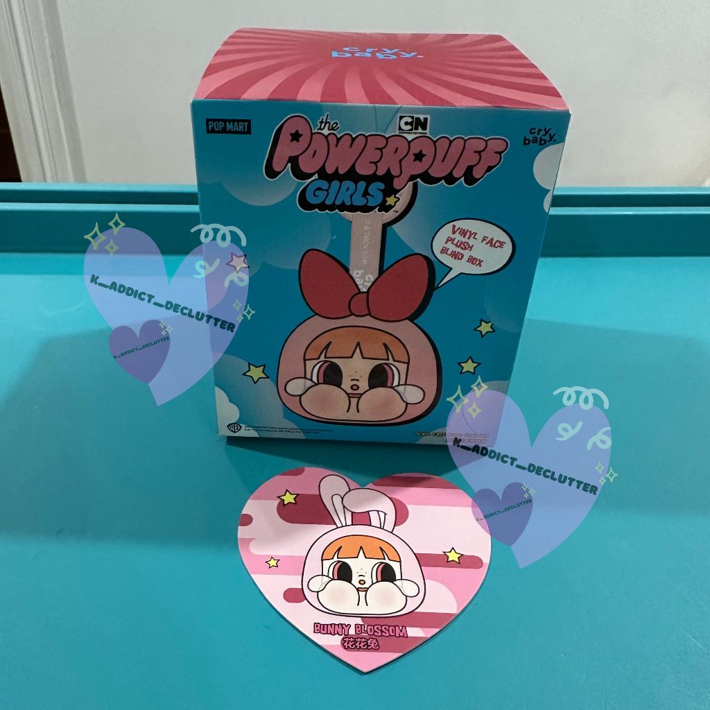 CRYBABY x POPMART Powerpuff Girls Vinyl Plush Blind box - Bunny Blossom ...