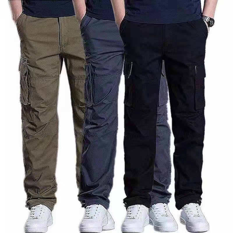 Men's 6 Pocket Cargo Pants 5 Colors Maong Pants for Men Lalaki Makapal ...