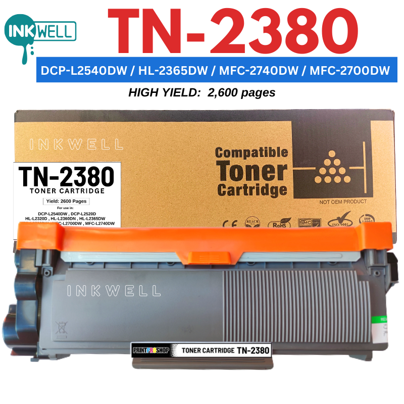 TN 2380 TN2380 Compatible Toner Cartridge with DCP L2540 L2700 L2740 ...