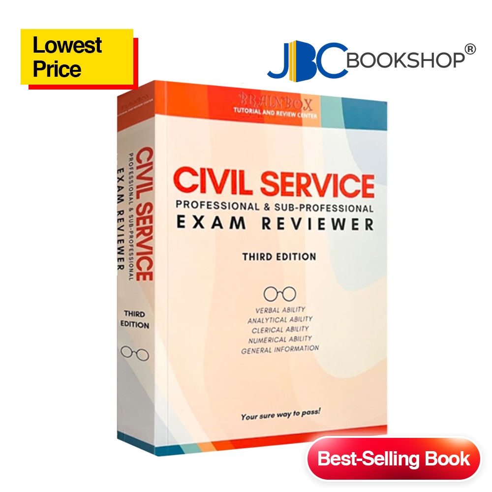 Civil Service Exam Reviewer Mainbook by Brainbox | Shopee Philippines
