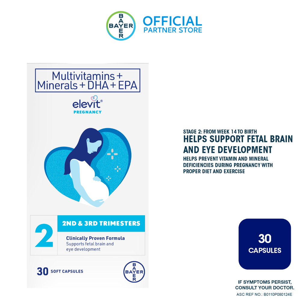 MULTIVITAMINS + MINERALS + DHA + EPA (ELEVIT® PREGNANCY) 30 tablets ...