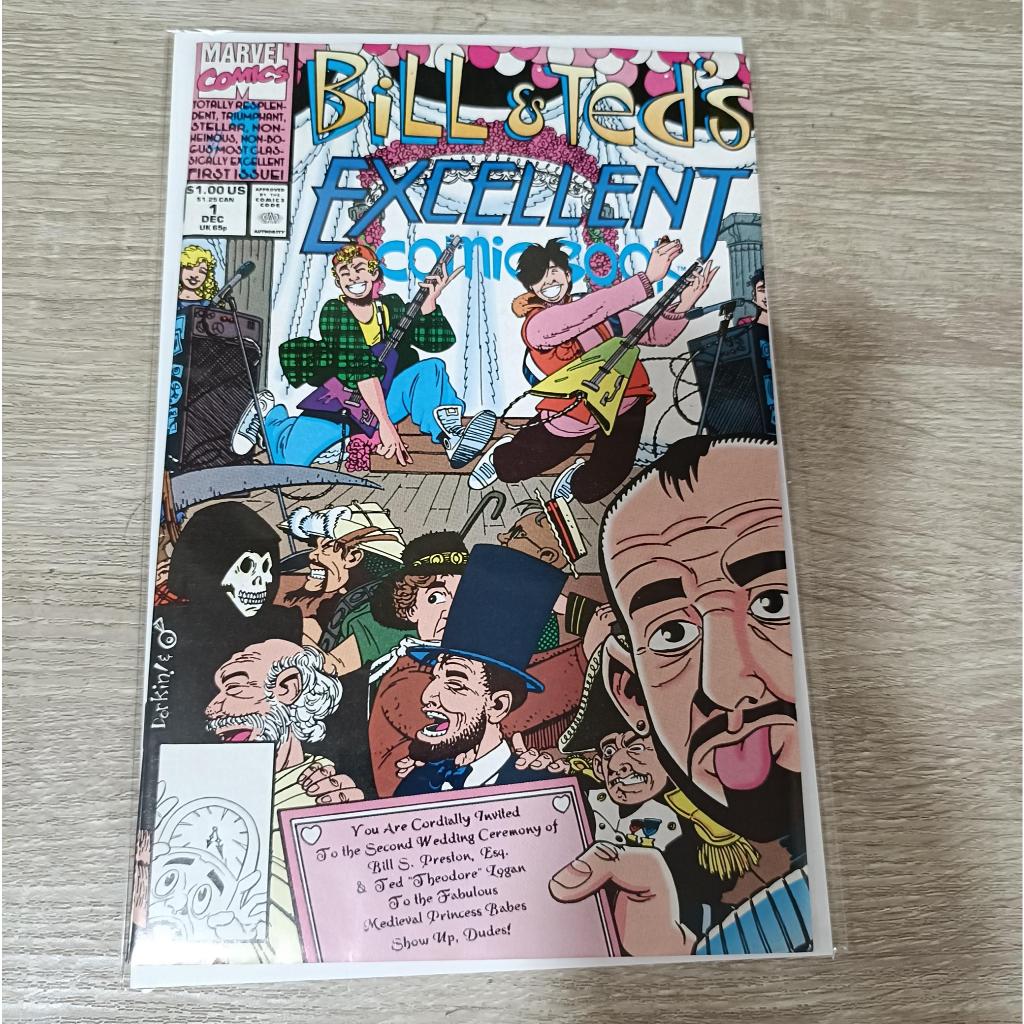 Bill & Ted's Excellent Comicbook #1 - FN+ condition (Marvel comics 1991 ...