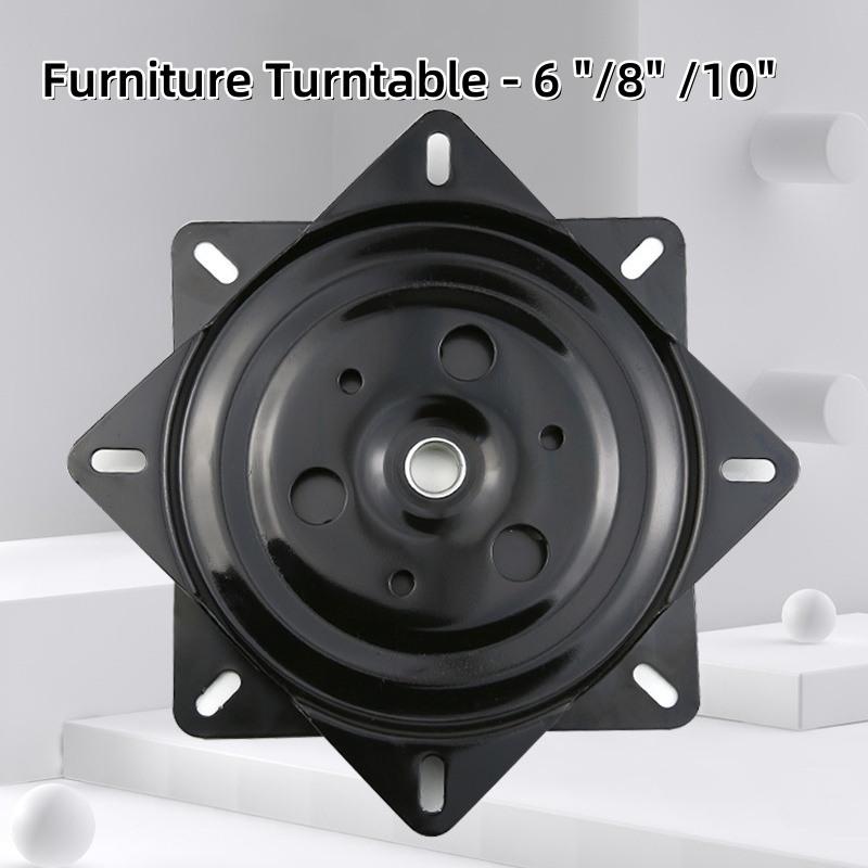 6 "/8" /10 "Furniture Turntable Square Iron Turntable Black Bar Chair ...