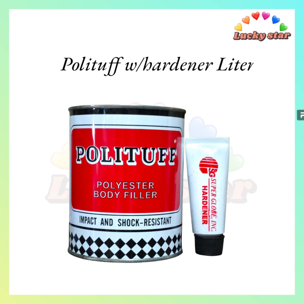 Polituff Body Filler 1 Ltr With Hardener (Pang masilya)with 30g ...