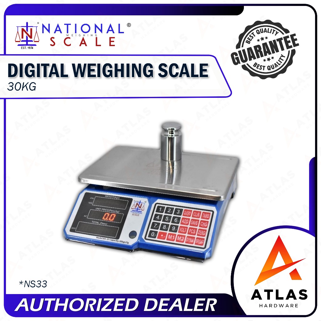 National Digital Weighing Scale NS33 30KG | Shopee Philippines