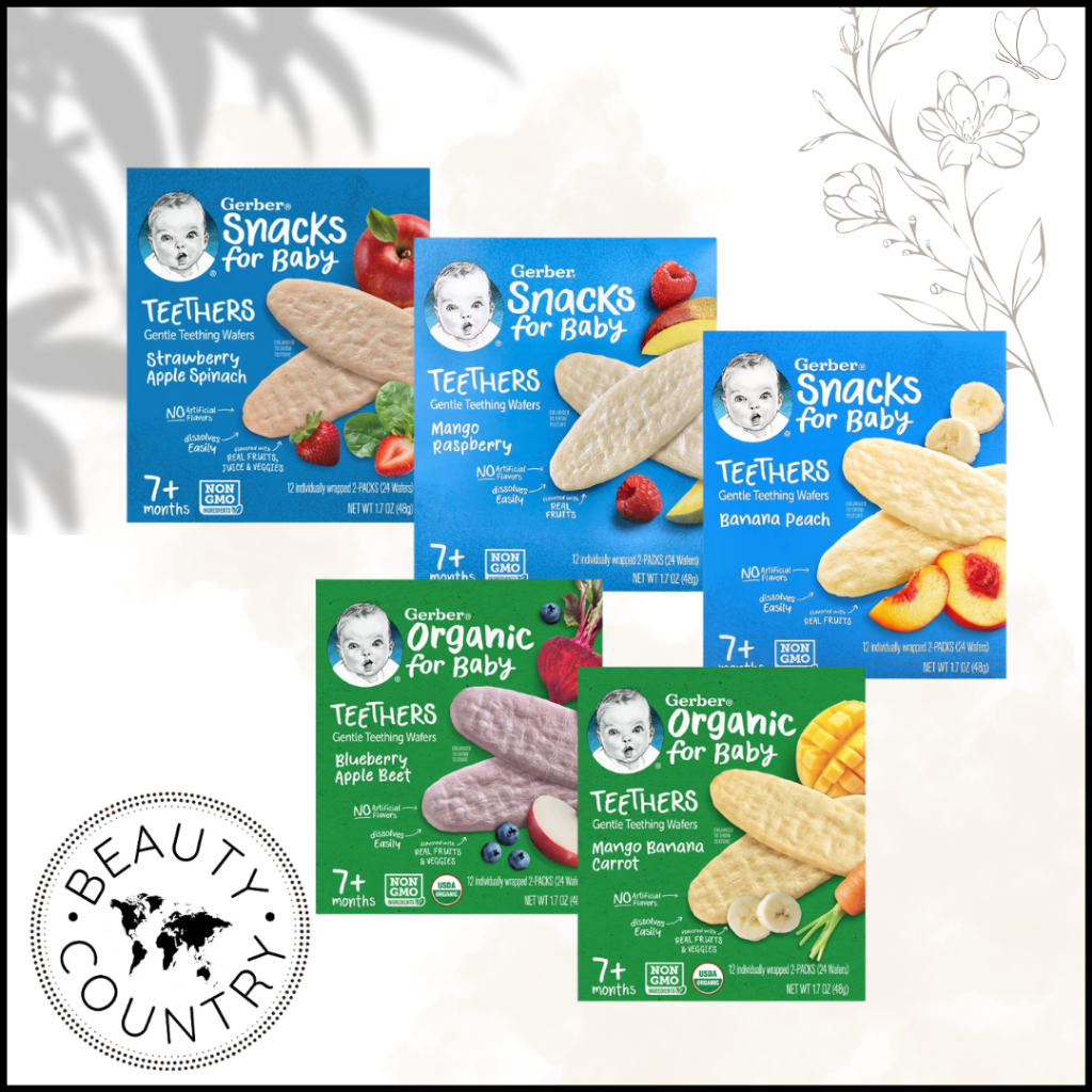 Beauty Country | Gerber, Snacks for Baby Teethers Gentle Teething ...