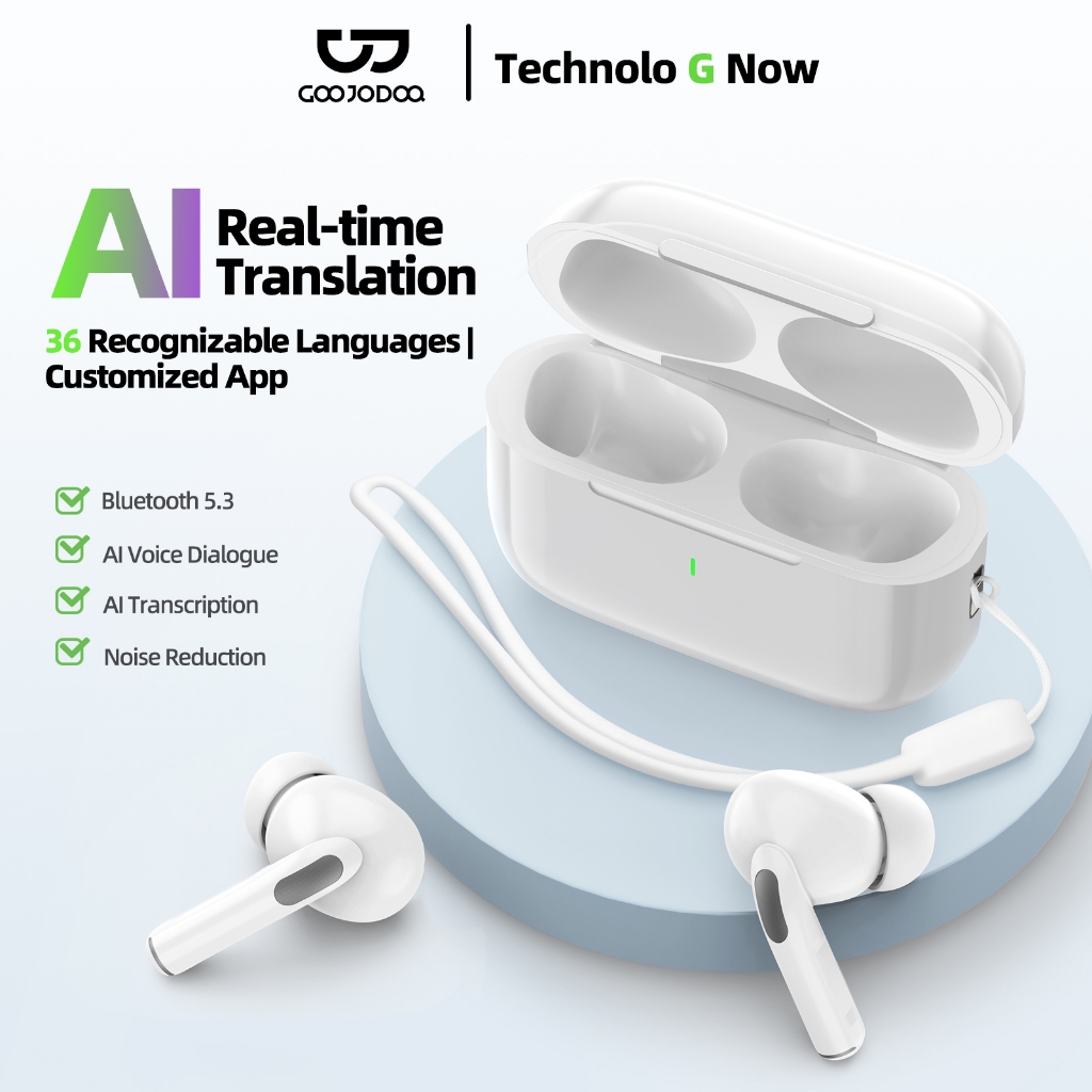 GOOJODOQ AI Bluetooth Earphones Wireless Earpods for Android Phone ...