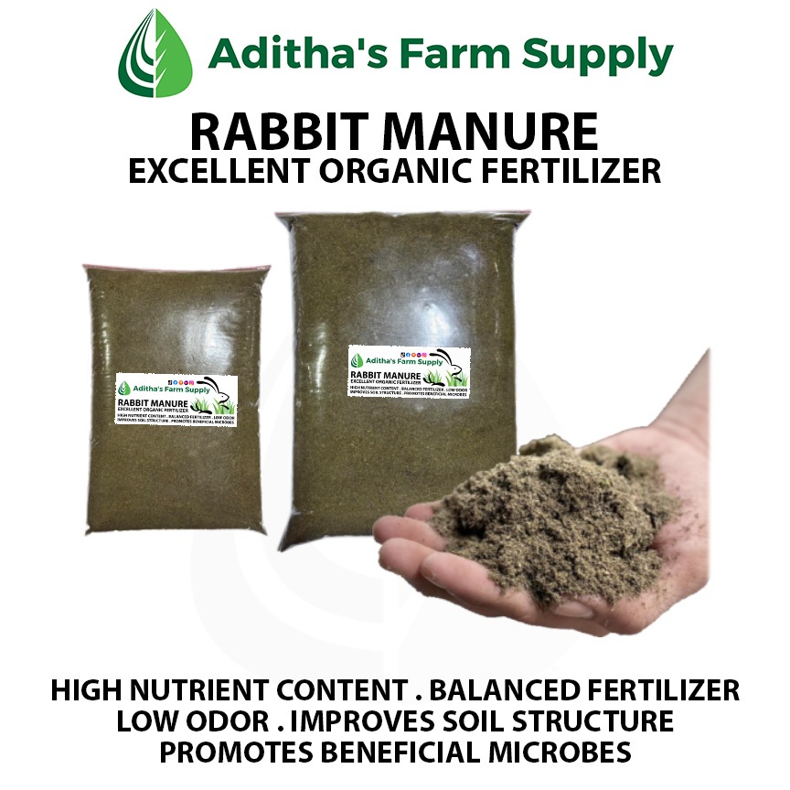 Aditha's Rabbit Manure Excellent Organic Fertilizer 500 grams / 1 kilo ...