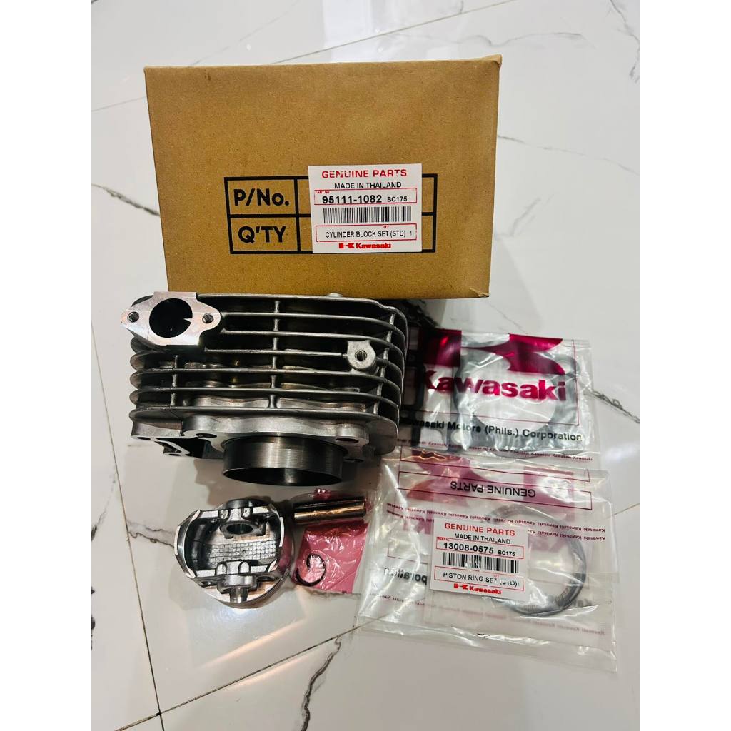 KAWASAKI BARAKO BC175 CYLINDER BLOCK SET THAILAND GENUINE PARTS ...
