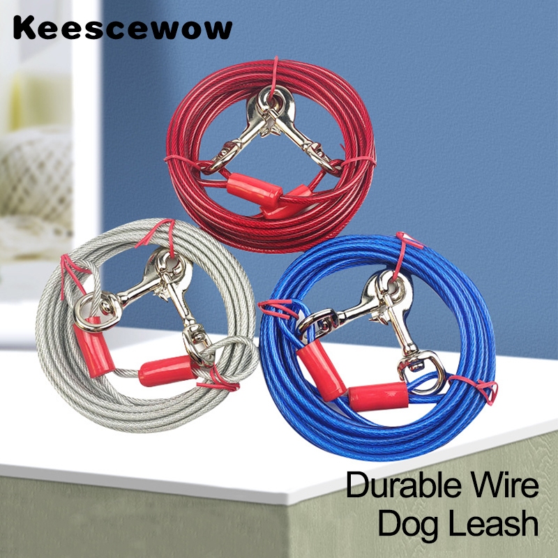 Dog Leash Double-ended one-to-two Bold Steel Wire Rope Suitable for ...