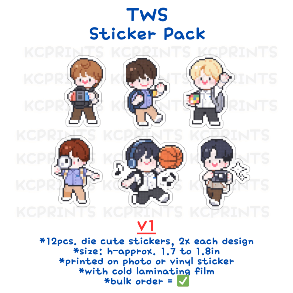 [FANMADE] TWS Sticker Pack Cute Deco Art KPOP | Shopee Philippines