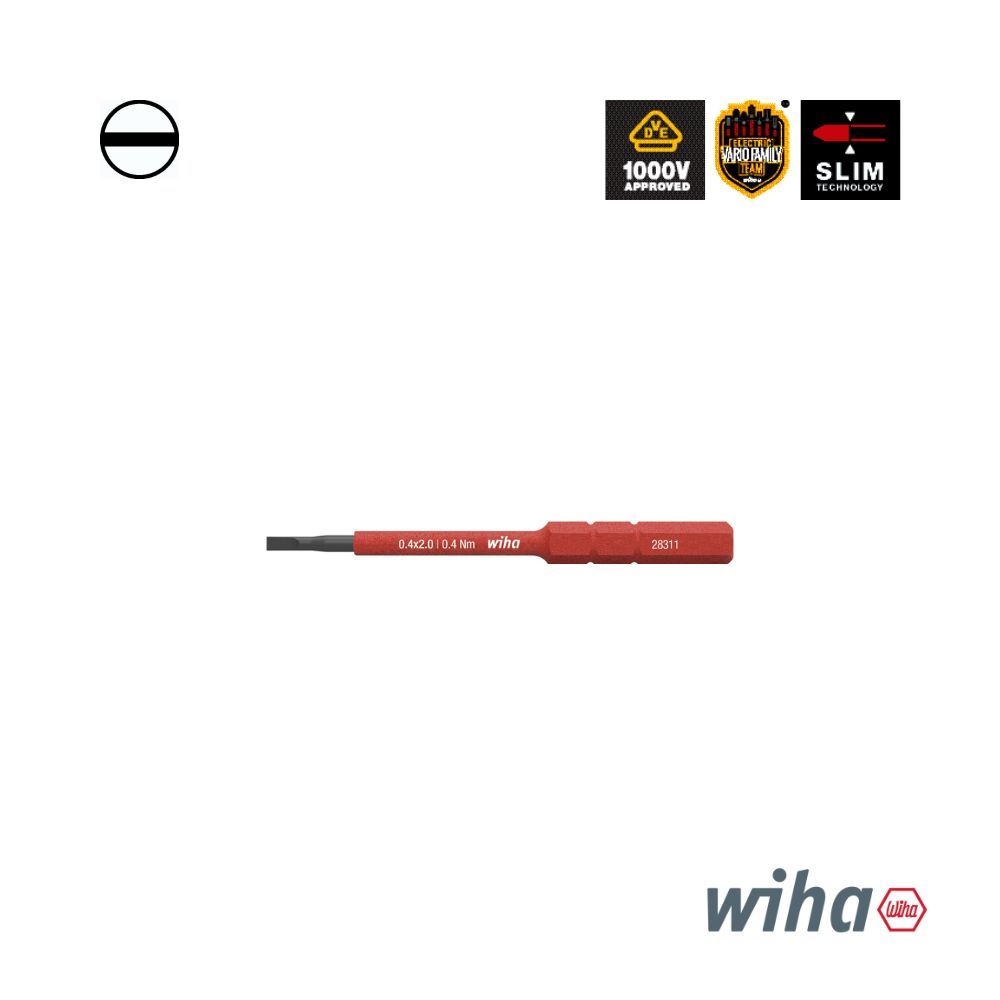 Wiha slimBit electric Slotted (bit only) | Shopee Philippines