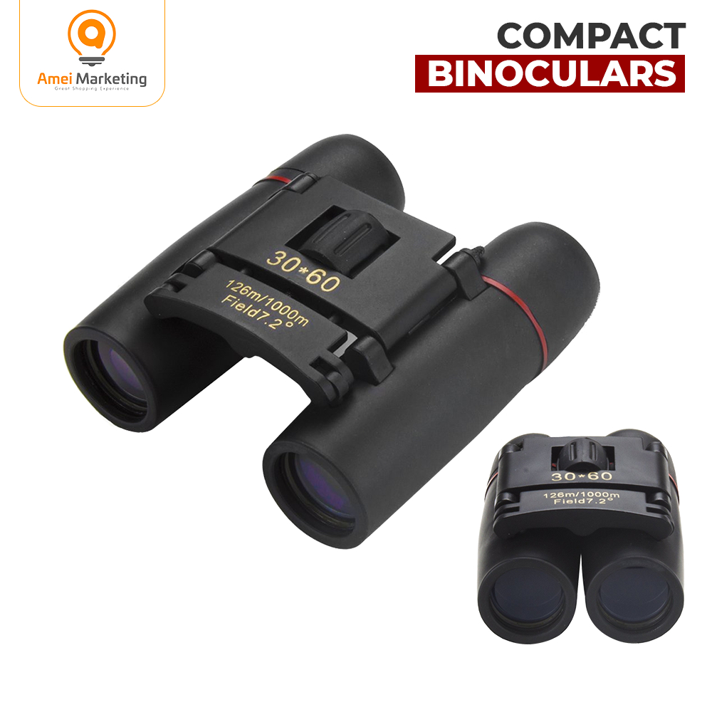 AMEI Binoculars 30x60 Zoom Outdoor Travel Compact Folding Telescope ...