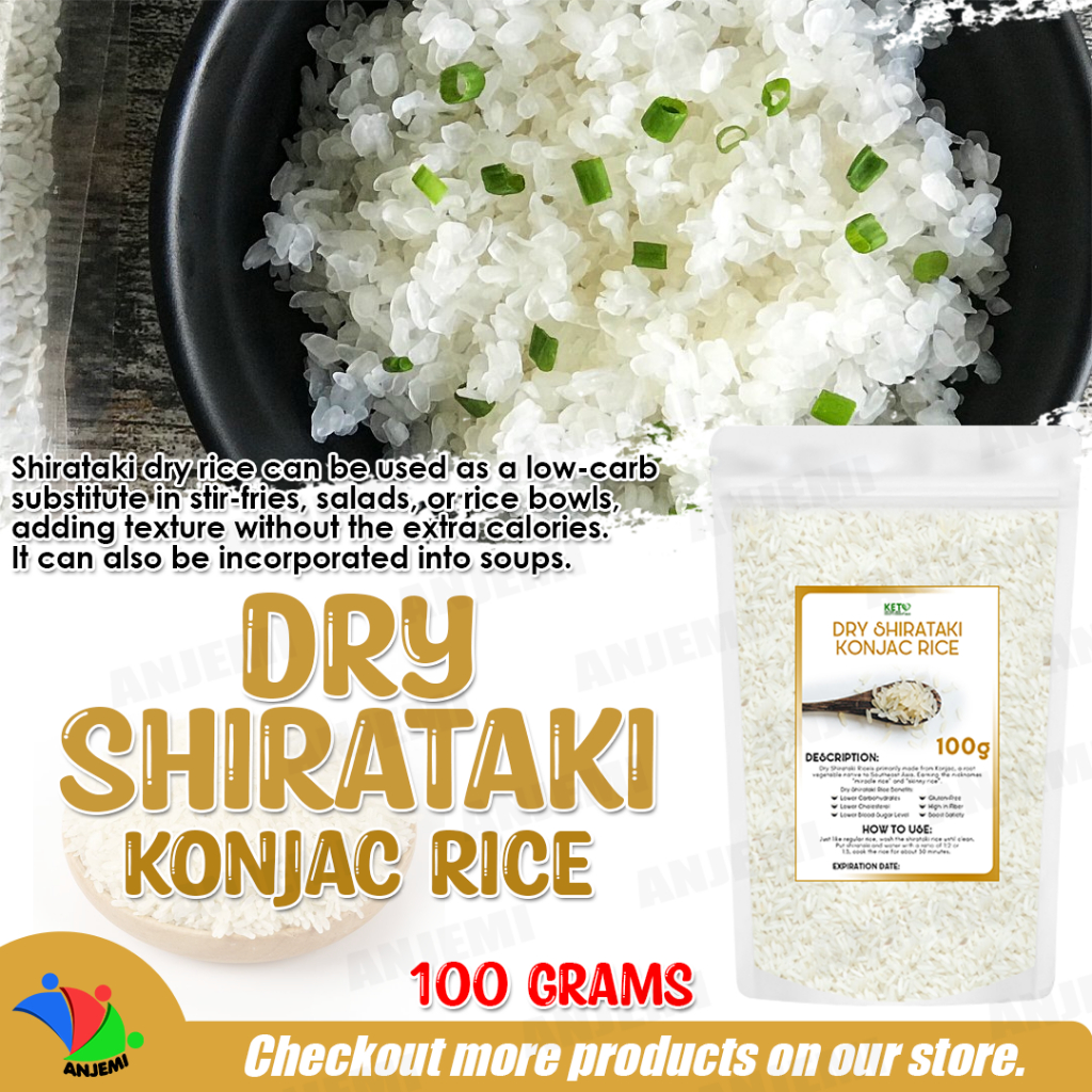 Dry Shirataki Rice 100g | Shopee Philippines