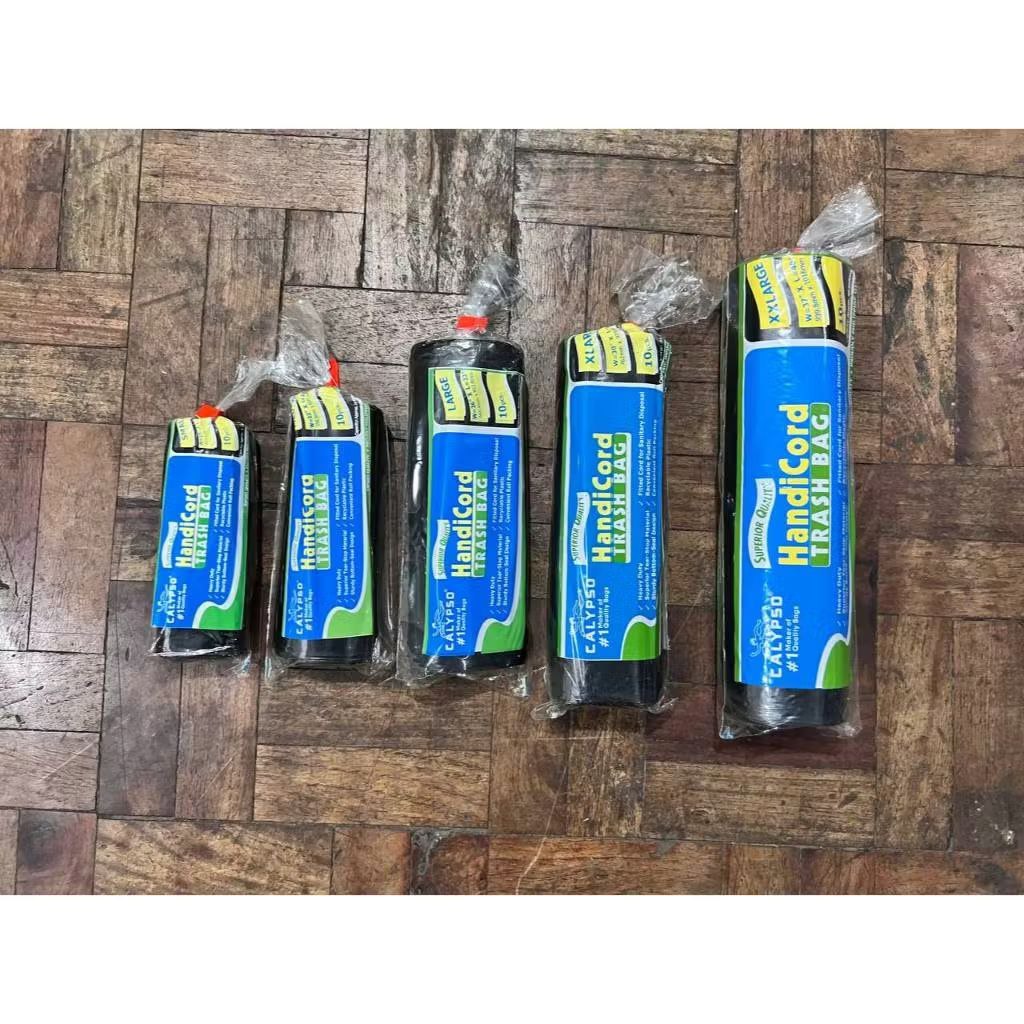 10 pieces per roll binbag roll trash bag handicord heavy duty garbage ...