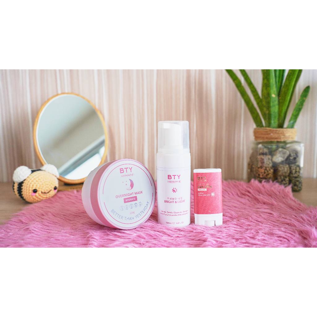 BTY Acne Control Set (new) Overnight Mask, Bright and Light, Sunstick ...