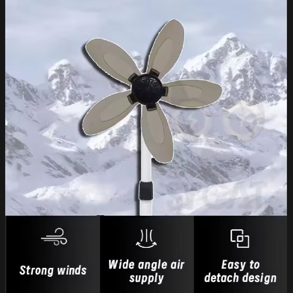 23W 5 Blades Stand Fan Portable Stand Fan Foldable Stand Fan Electric ...